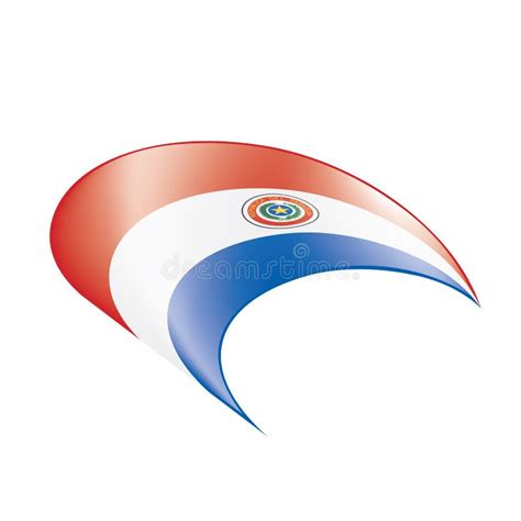 Bandera De Paraguay Ejemplo Del Vector Stock De Ilustración