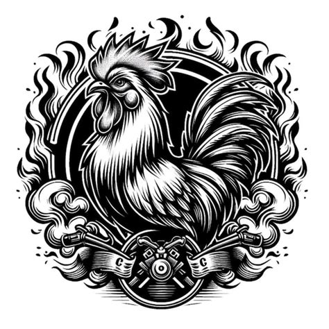 Premium Photo Chicken Illustrations Full Color Design Vector