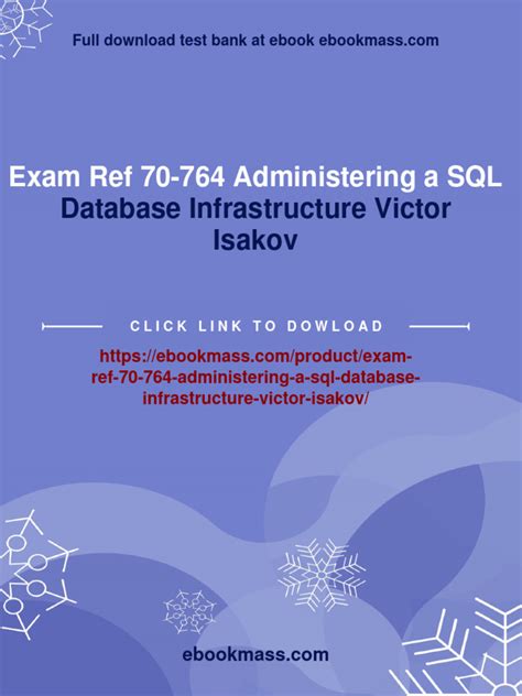 Instant Download Exam Ref 70 764 Administering A Sql Database