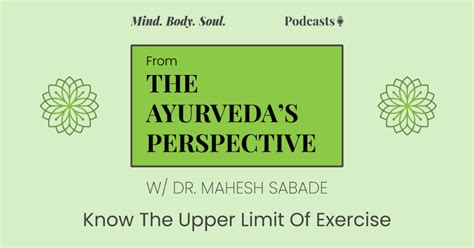 Know The Upper Limit Of Exercise Mind Body Soul