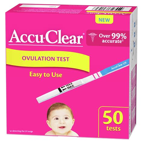 Accu Clear Ovulation Test Strips Predictor Kit Over 99 Accurate1 Lh