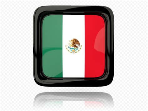 Hd Mexico Square Metal Framed Flag Icon Png Citypng