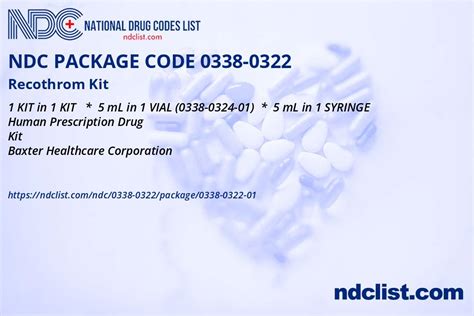 Ndc Package 0338 0322 01 Recothrom Kit