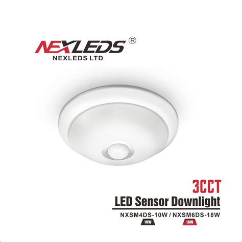 Led 6 Sensor Downlight Ip45 3cct Nexleds Limited