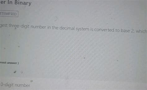 Er In Binary Ttempted Gest Three Digit Number Studyx