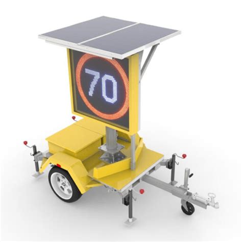 VSL Variable Speed Limit Trailer Remote LED Traffic Sign