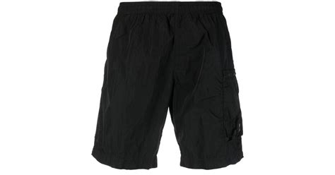 Cp Company Eco Chrome R Utility Swim Shorts In Black For Men Lyst