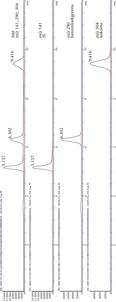 Selected Ion Monitoring Chromatograms Obtained For Lc Esi Ms Analysis Download Scientific