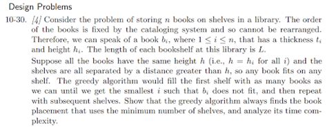 solved design problems 10 30 141 consider the problem of