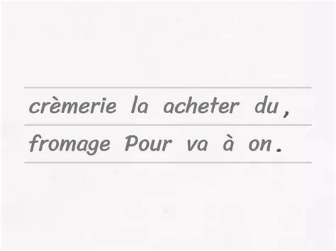 Faire Les Courses Unjumble