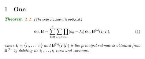 Formatting Style With Font For Heading Being Bold Italic Tex