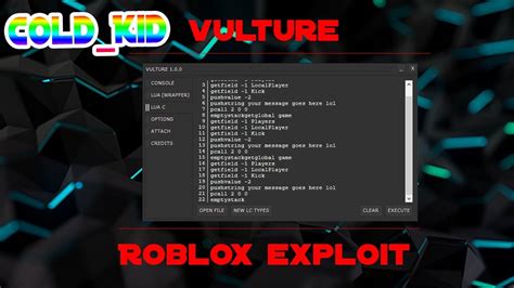 Roblox Vulture Trial Lua C Executor Script Executor And Much Much