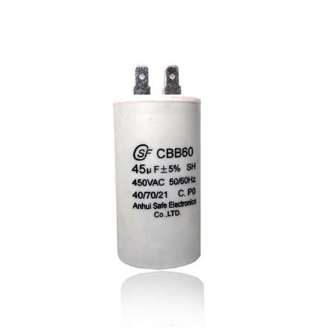 Cbb60 Capacitor 450vac 45uf Ac Motor Capacitor Safe