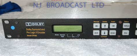 Dolby Surround And Pro Logic Ii Encoder Dp563 Ni Broadcast Ltd