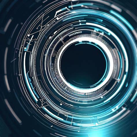 Premium Ai Image Premium Abstract Conceptual Hud And Circuit Board Space Futuristic Technology