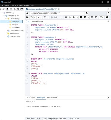 Postgresql Create Table With Foreign Key Examples