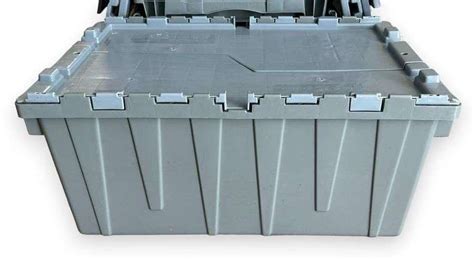 Farmplast Heavy Duty Stackable Totes With Folding Lids Beckort
