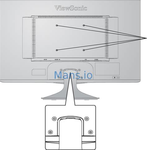 Viewsonic Vx2450wm Led [10 28] Wall Mounting Optional