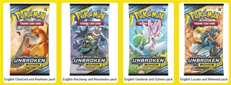 Unbroken Bonds Booster Pack Collector Card Packs And Sets Hobbydb