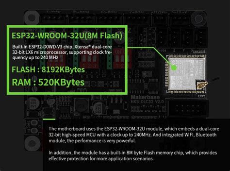 Dlc 32 Offline Controller 32bits Esp32 Wifi Grbl Tft Touch Screen Makerbase3d