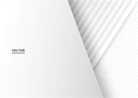 Premium Vector Abstract White Geometric Shape Overlap Background Light And Shadow