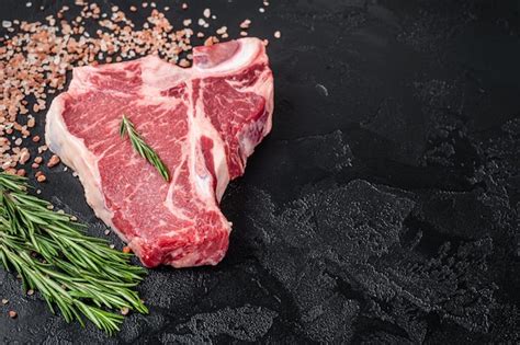 Premium Photo Raw T Bone Beef Meat Steak Porterhouse Steak On Butcher