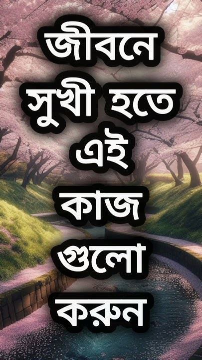 জীবনে সুখী হতে চাইলে এই কাজগুলো করুন If You Want To Be Happy In Life
