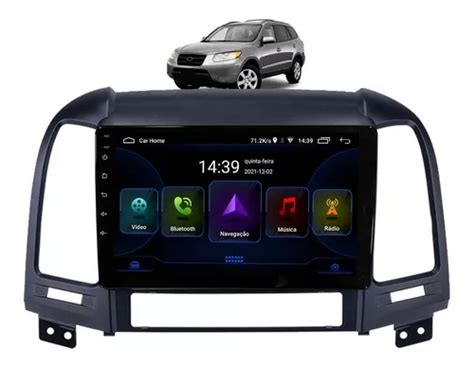 Multimídia Para Hyundai Santa Fé 9 Polegadas Carplay Sem Fio