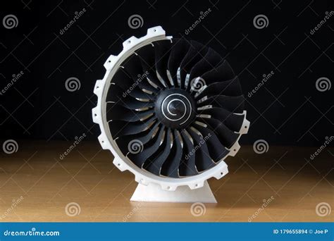 High Bypass Turbofan Aircraft Engine Installed On Modern Passenger Jet