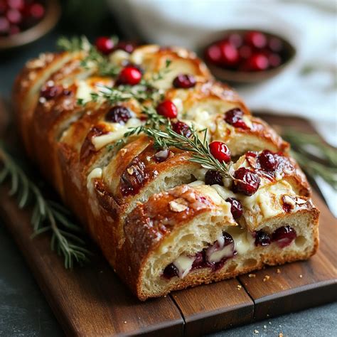 The Ultimate Cranberry Brie Sourdough Pull Apart Bread