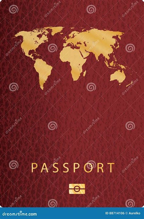 Red Pass Map Stock Vector Illustration Of Continent 88714106