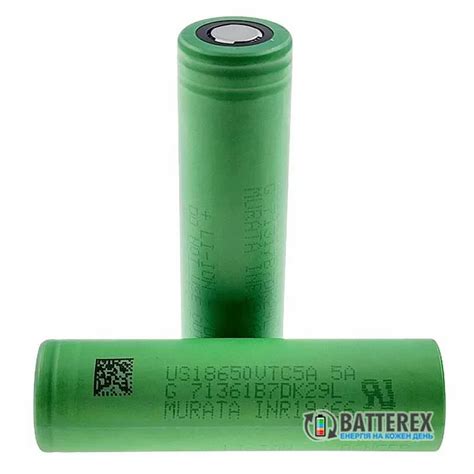 Акумулятор 18650 Murata VTC5A 2600mAh 35A купити 18650 високотоковий