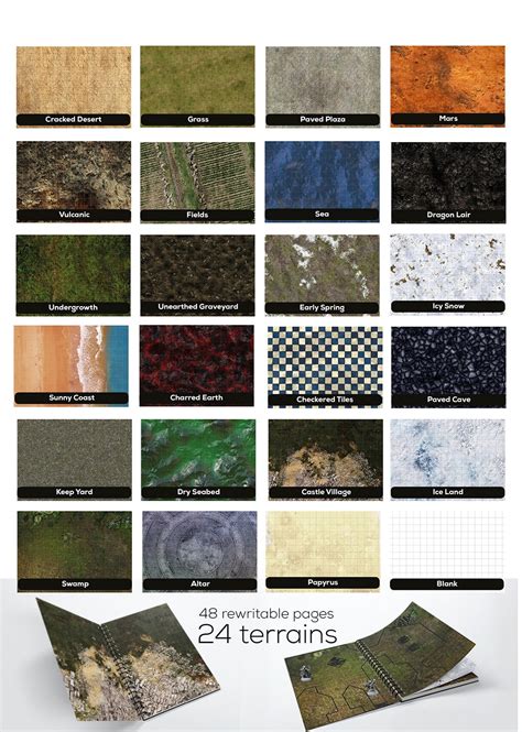 Erasable RPG Book With Hexagonal Grid Size A Etsy