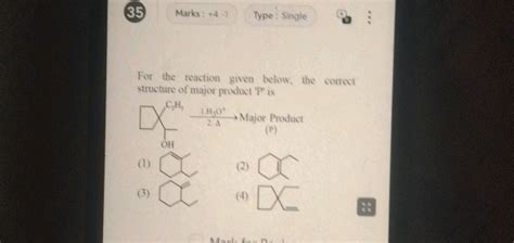 35 Marks 4 1 Type Single For The Reaction StudyX