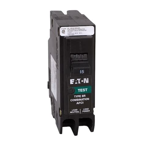 Eaton 15 Amp Br Type 1 Pole Gfci Breaker With Self Test The Home