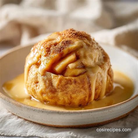 5 Ingredient Apple Dumpling With Cinnamon Sugar In 50 Minutes