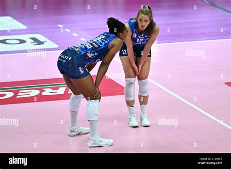 Treviso Italy 08th Oct 2023 Lanier Khalia And Madison Bugg During