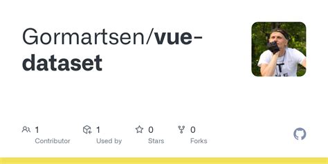 GitHub Gormartsen Vue Dataset