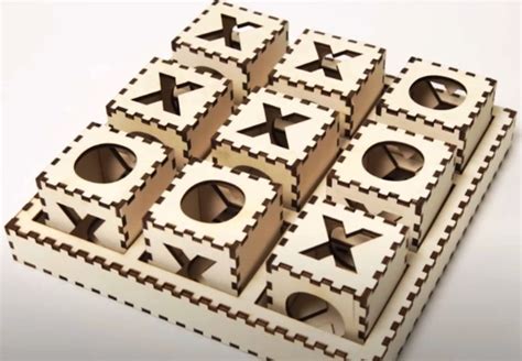 Tic Tac Toe Game D Model Vector Files