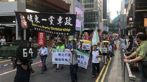 “悼六四 抗威权” 香港游行纪念“六四”29周年 Bbc News 中文