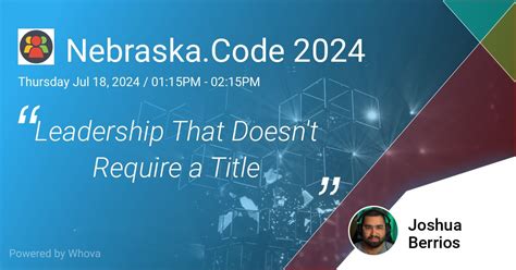 Joshua Berrios On Linkedin Nebraskacode2024
