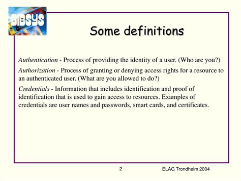 Ppt Distributed Access Control Bibsys And The Feide Solution