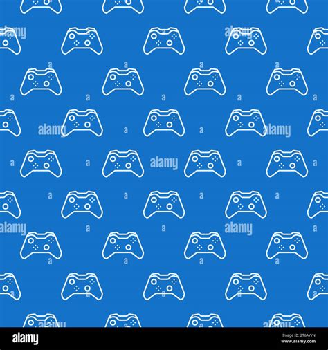 Gamepad Pattern Vector Game Controller Seamless Background Stock Vector Image And Art Alamy