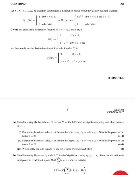 Solved Let X X X Xn Be A Random Sample From A Chegg