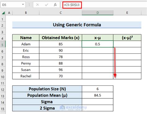 How To Calculate 2 Sigma In Excel 2 Easy Ways ExcelDemy