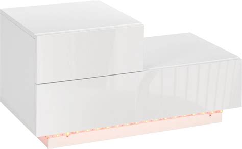 Homcom High Gloss Front Bedside Table Prices