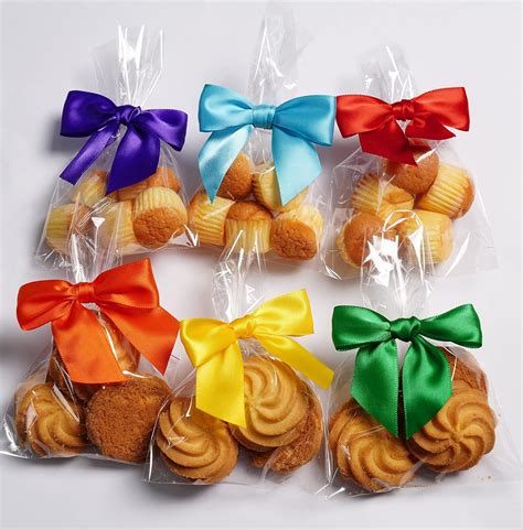 Rainbow Pana 60 Pack Twist Tie Bows For Treat Bags 25