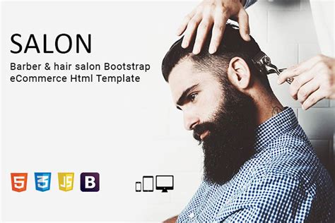 Salon Bootstrap Html Template Bootstrap Themes ~ Creative Market