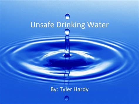 Unsafe Drinking Water