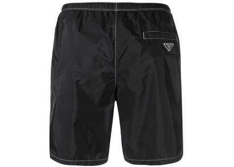 Prada Re Nylon Swim Shorts Black Mens Ss22 Us